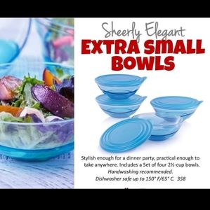 Tupperware | Dining | Tupperware 6pc Sherely Elegant Serving Bowls Plus 4 Sherely Elegant Extra ...